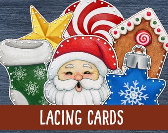 Winter Lacing Cards, Snowflakes printable Preschool Fine Motor Activity ...