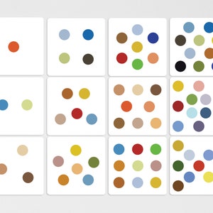 Number Cards Flashcards Minimalist dot cards Preschool | Etsy