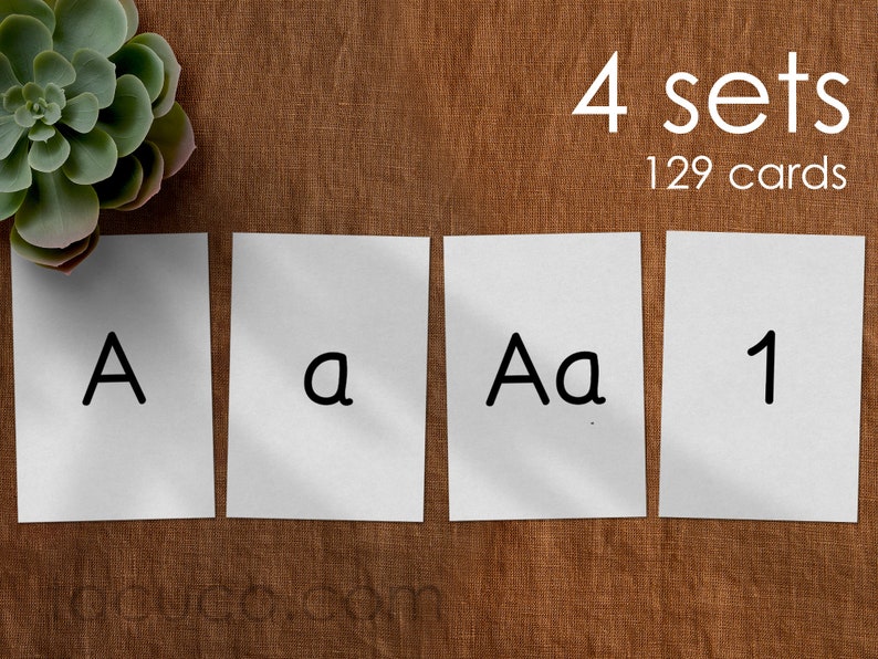 ABC and Numbers Cards Alphabet and Numbers Flashcards - Etsy