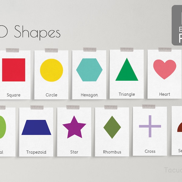 Geometric Shapes - Etsy