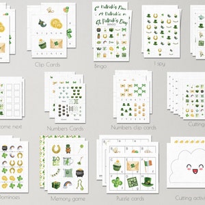 St Patrick's Day Bundle, Printable Activity, Printable for Kids ...