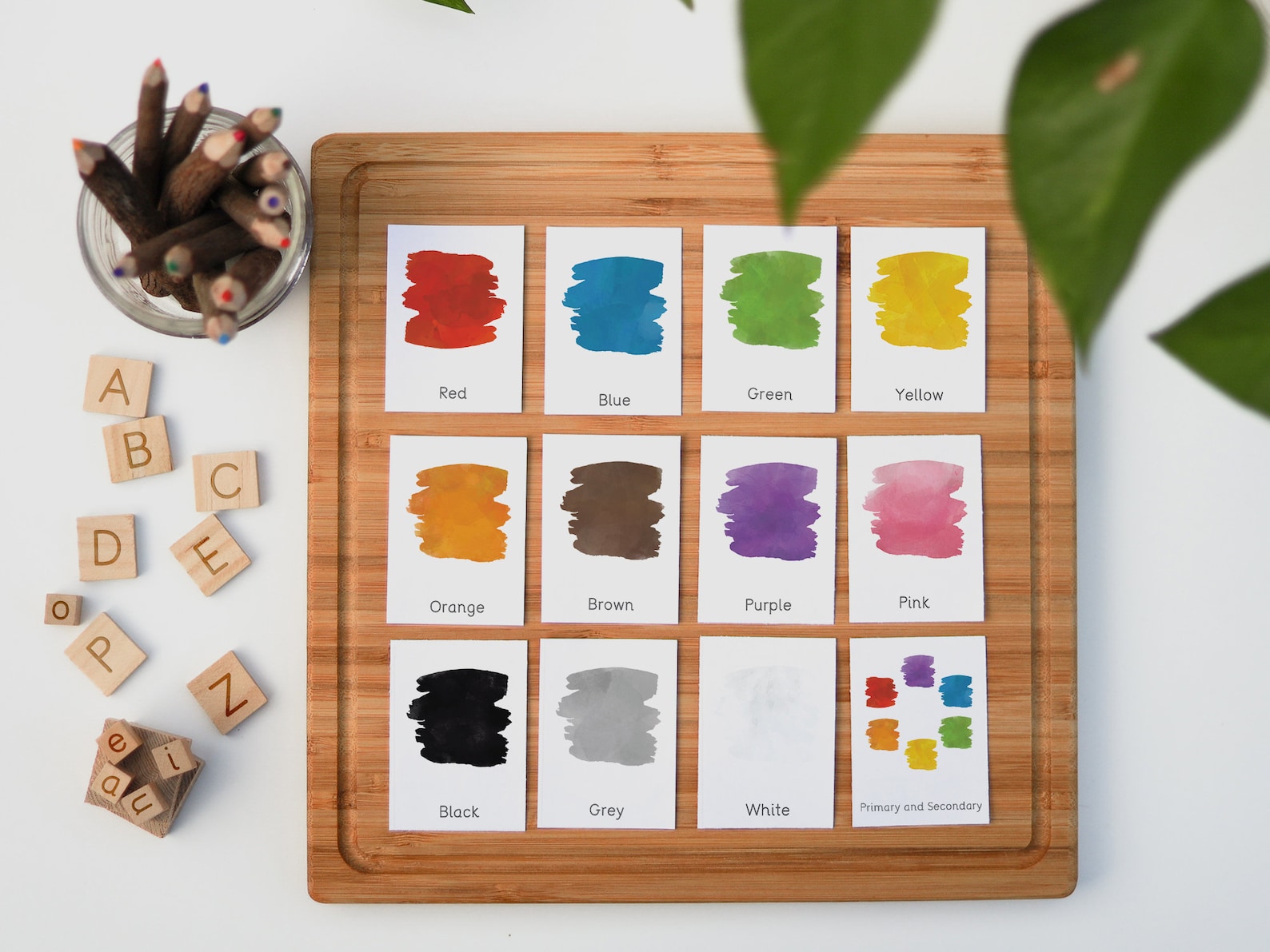 Color Flashcards Montessori Cards Color Theory Homeschool - Etsy
