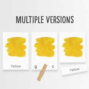 Color Flashcards Montessori Cards Color Theory, Homeschool Printable - Etsy