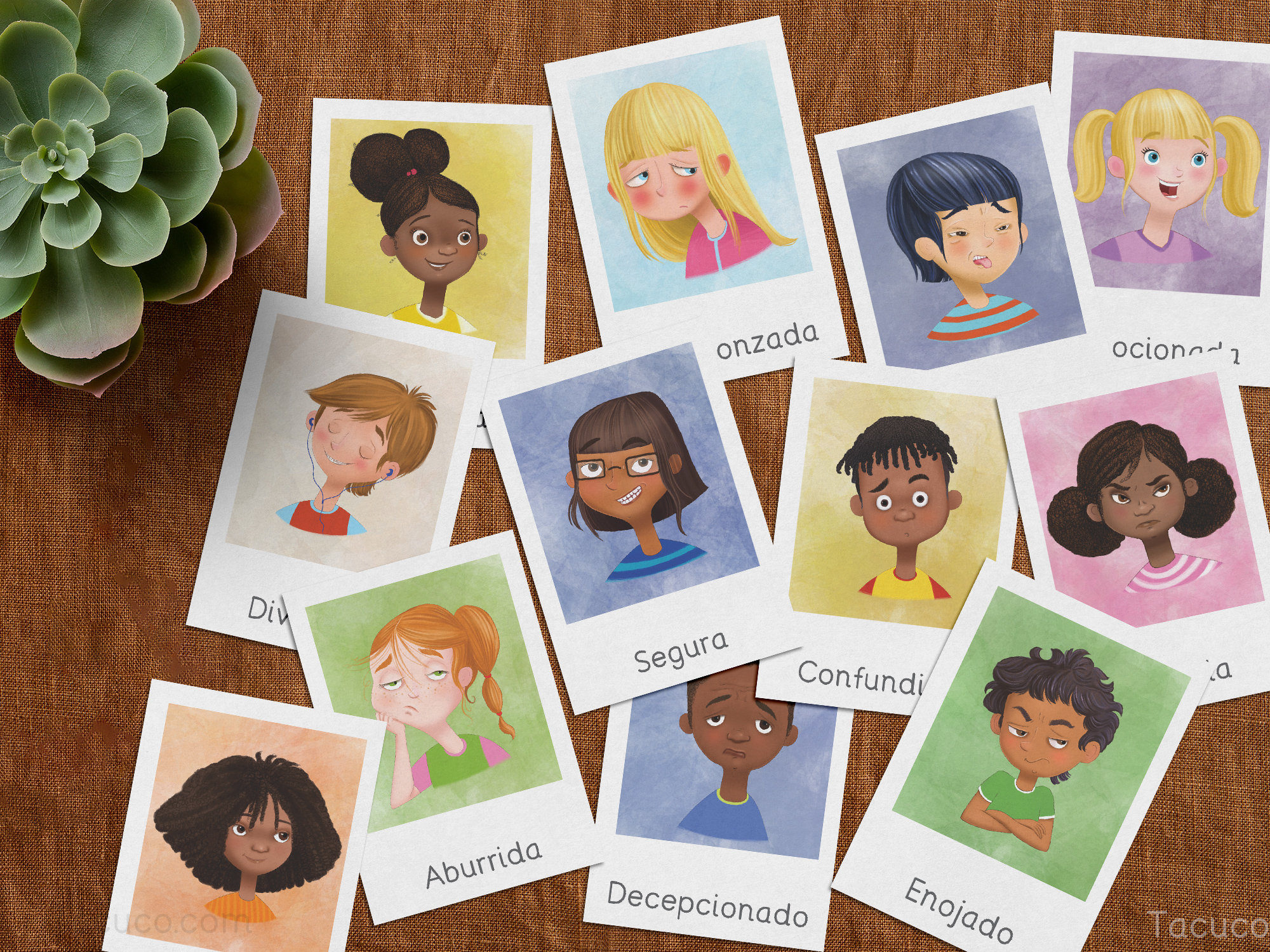 Tarjetas de emociones flashcards de emociones en español - Etsy España
