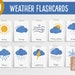 Weather Cards, Preschool Printable, Homeschool Activity, Montessori ...
