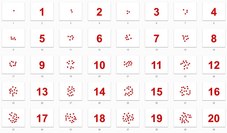 Red Dots Math Flashcards Doman PDF File Etsy Red Dots Math Flashcards Doman PDF File Etsy