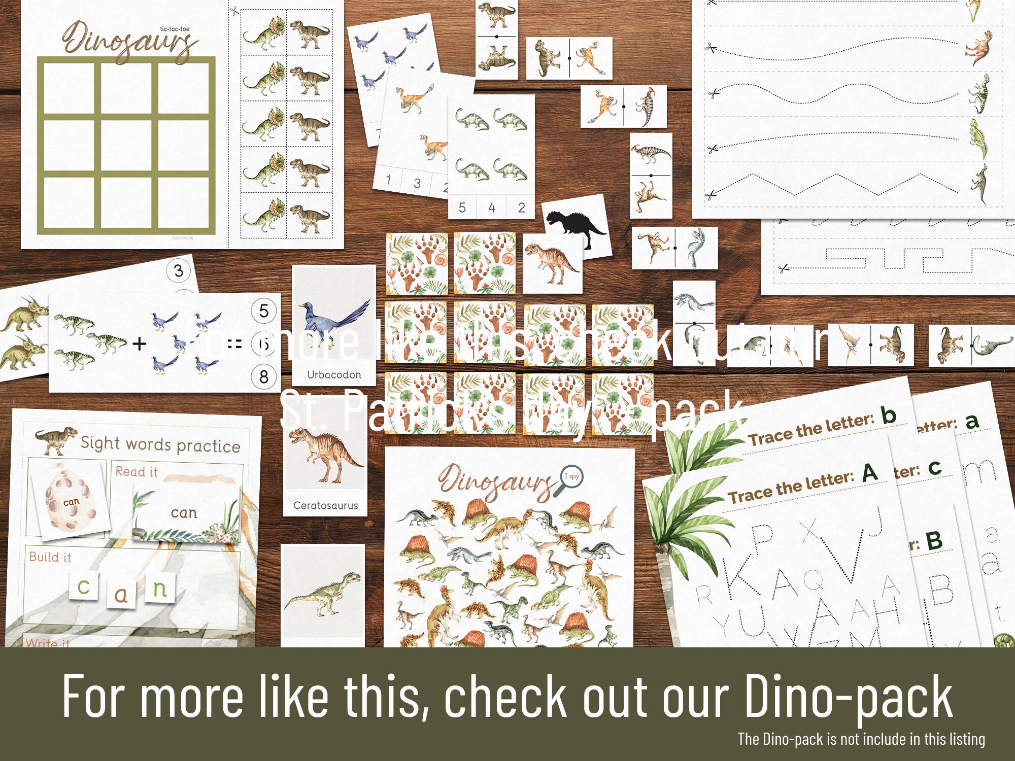 Dinosaur Sudoku Dino Activity Matching Activity Homeschool - Etsy