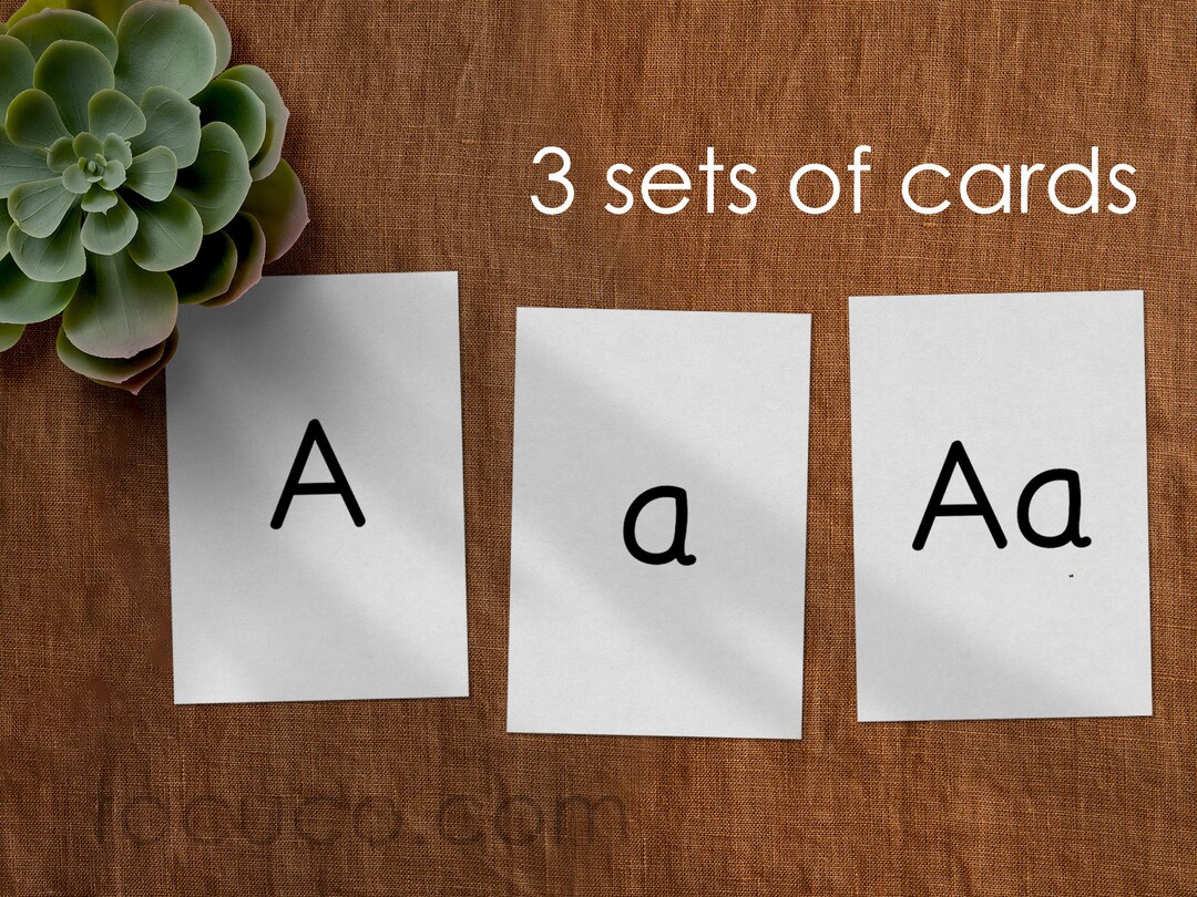 ABC Cards Alphabet Flashcards - Etsy