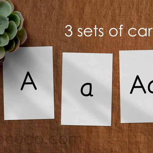 Minimalist ABC Toddler Cards Printable Flashcards Muted - Etsy