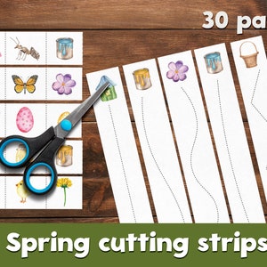 Montessori Cutting Practice - Etsy