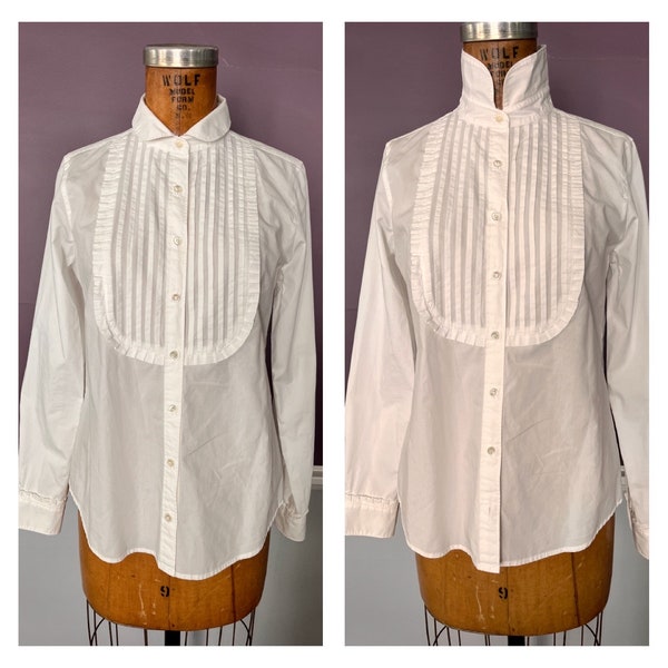 Ruffled Tuxedo Shirt - Etsy