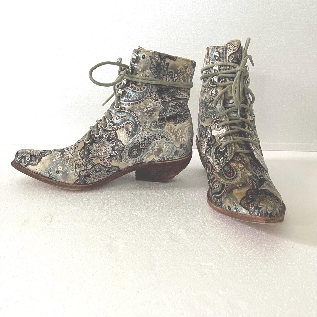 Free People, Jeffrey Campbell, Grove Bootie, Paisley Velvet Victorian ...
