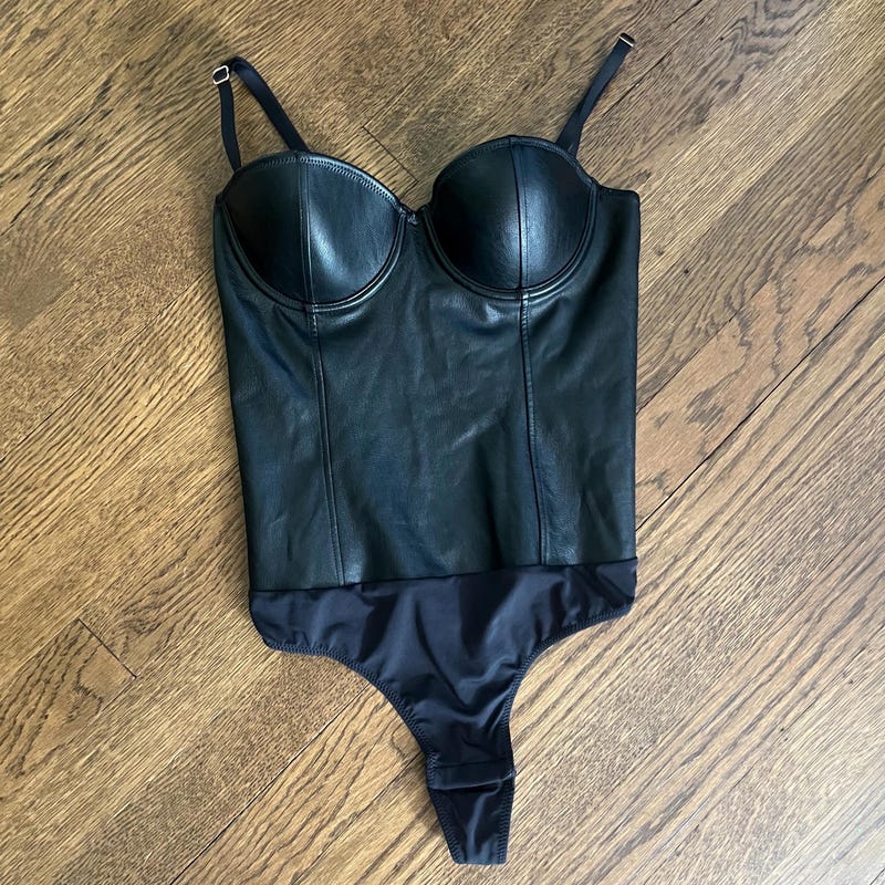 Leather Bustier - Etsy