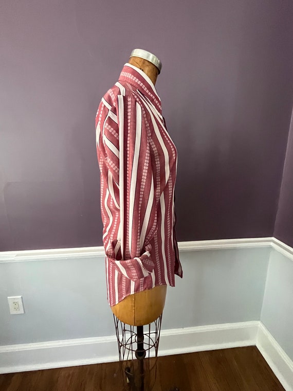 Sick 60s Spear Point Collar Dobby Geo Stripe Men’s Dr… - Gem