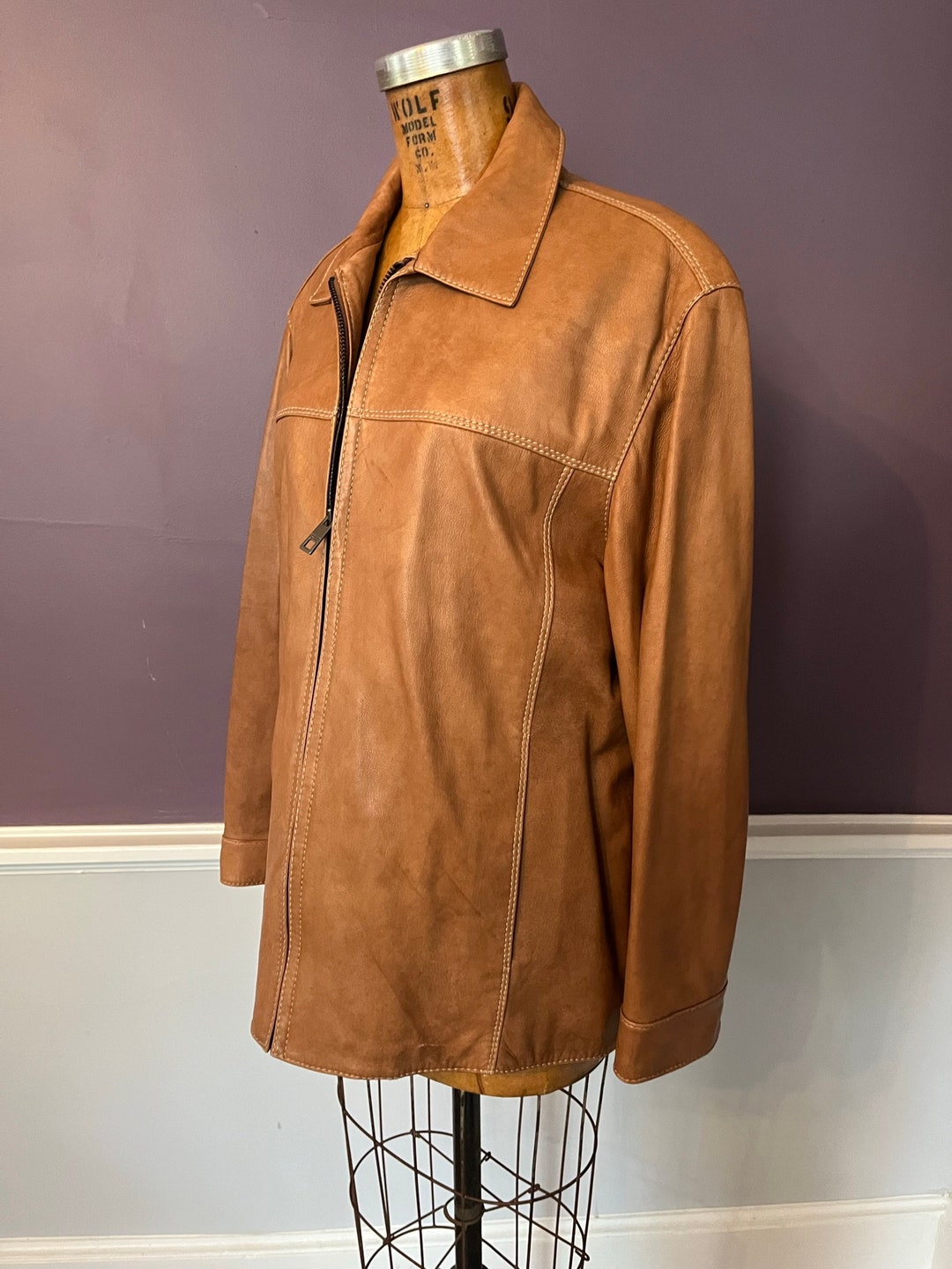BUTTER!! Super Soft Leather Boxy Fit Jacket, Andrew Marc - Etsy