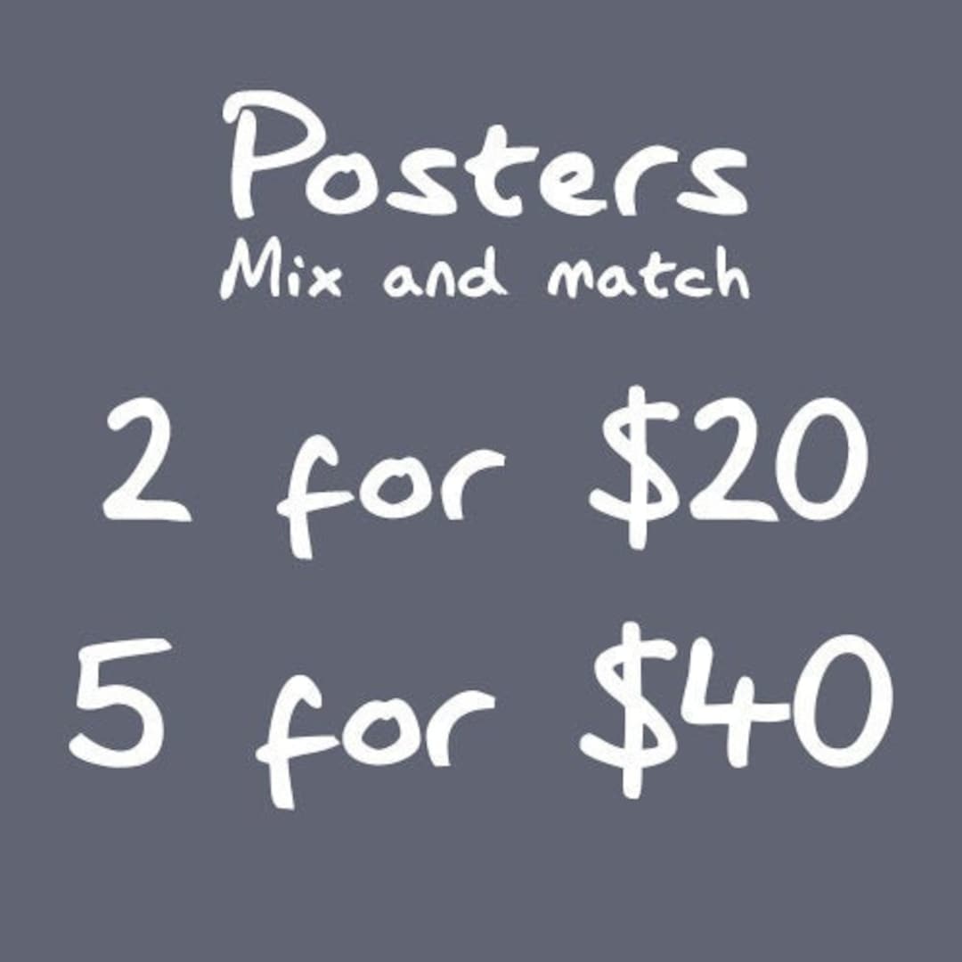 Mix and Match Posters - Etsy