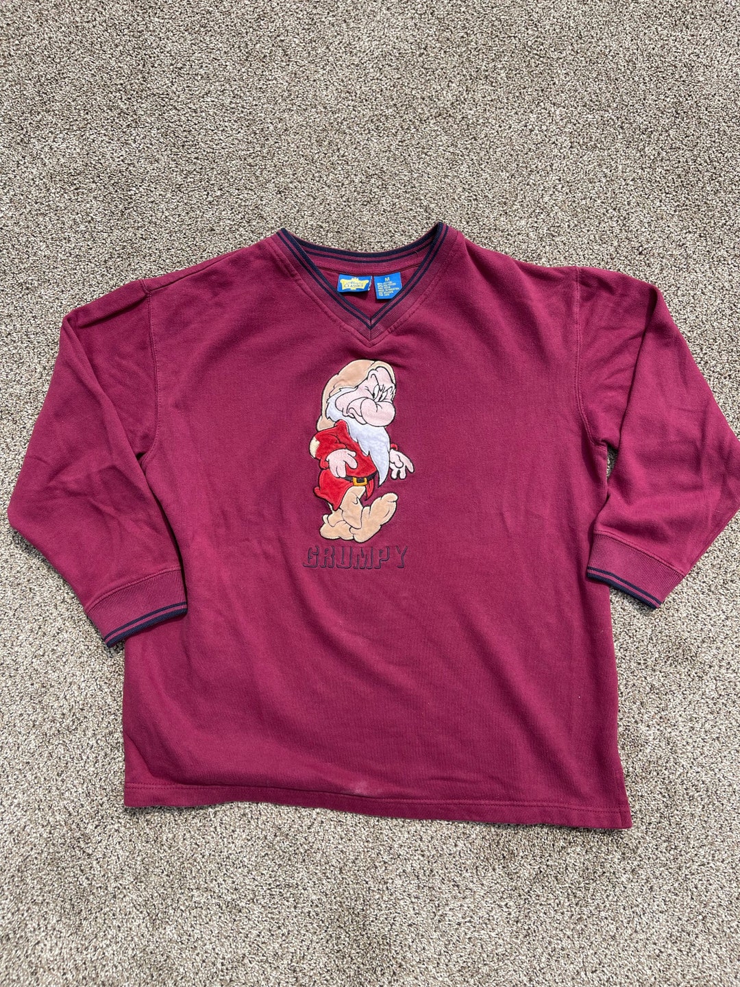 90s Disneys Grumpy From Snow White Long Sleeve - Etsy