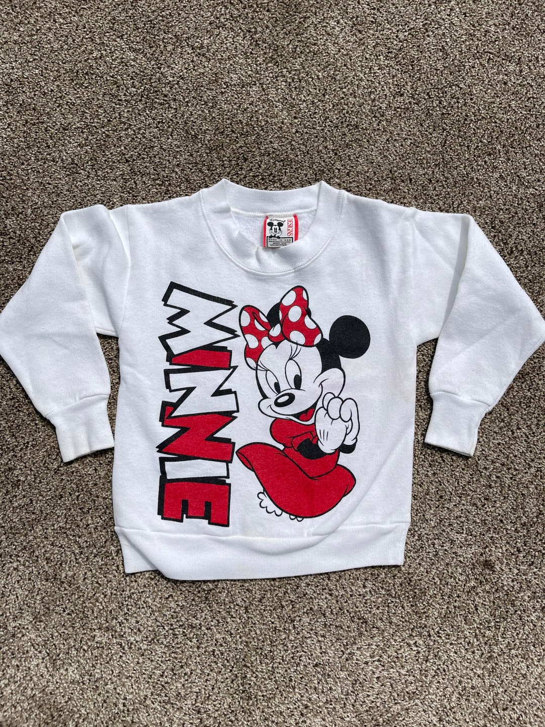 Vintage Disney Designs Minnie Mouse Print Out, Kids Size Small - Etsy