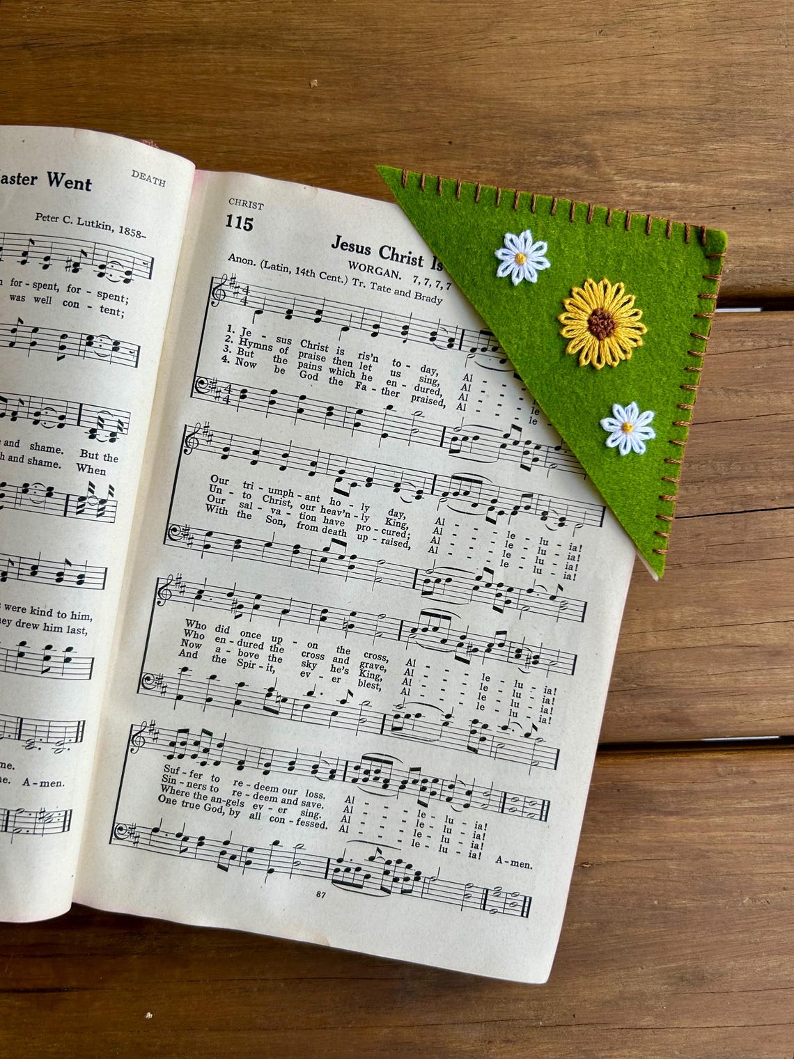 Felt Bookmarks, Hand Embroidered - Etsy