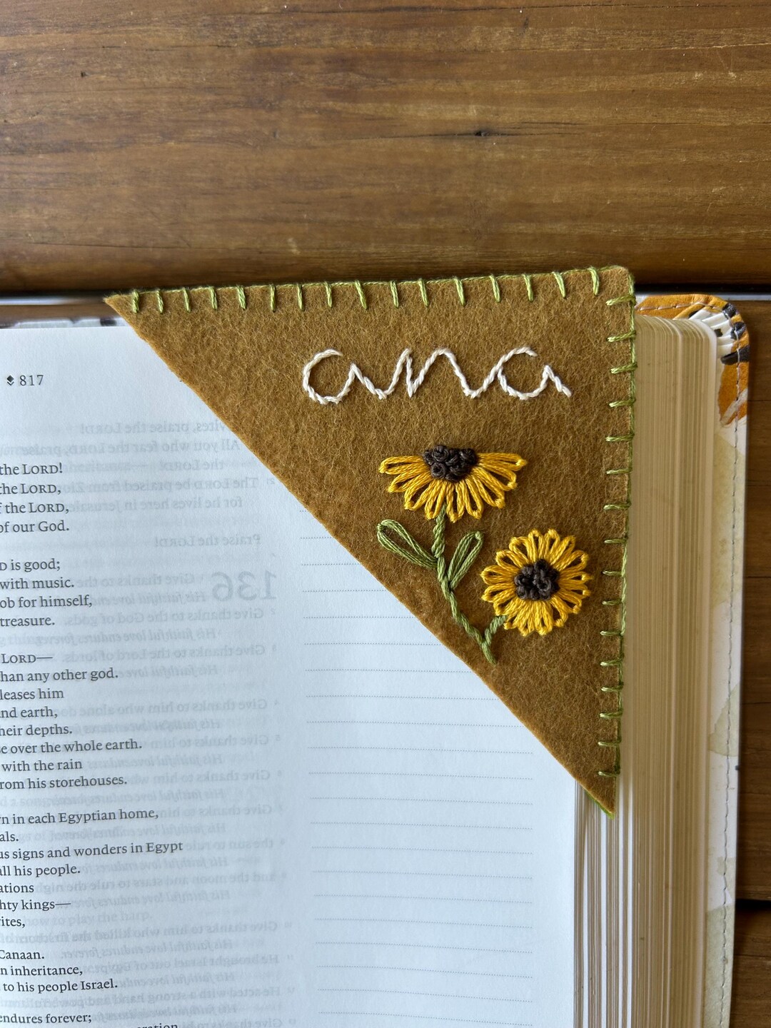 Custom Felt Bookmark - Etsy