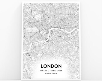 London map | Etsy
