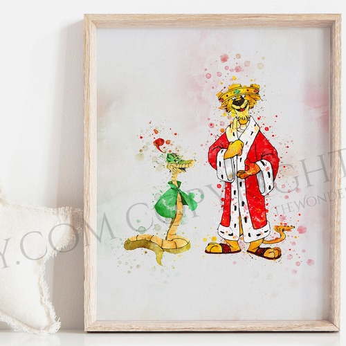 Robin Hood Art Robin Hood Print Robin Hood Decor Watercolor - Etsy