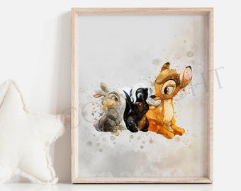 Bambi Wall Decor | Etsy