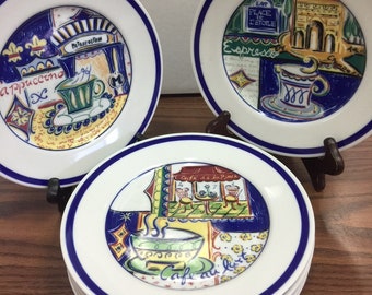 Cafe plates | Etsy