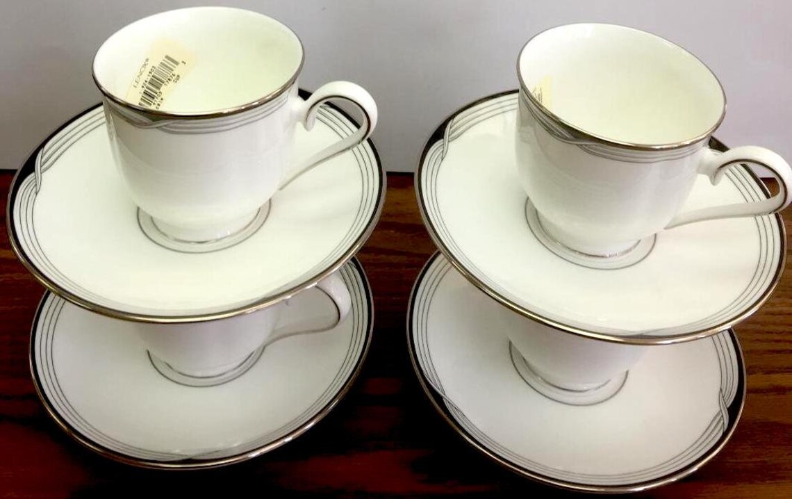 Lenox Erin 4 CUPS and SAUCER SETS - Etsy.de