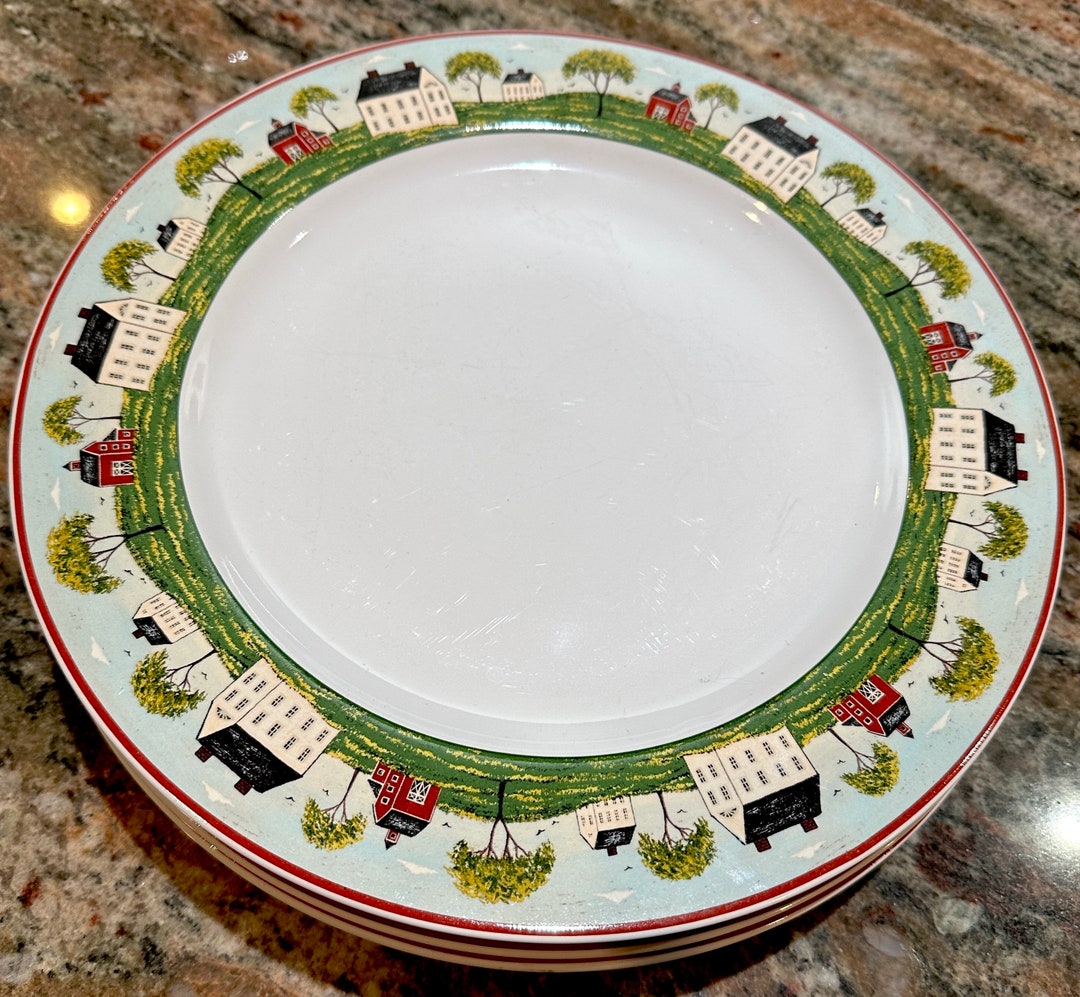 SAKURA "country Life" (4) DINNER PLATES - Etsy