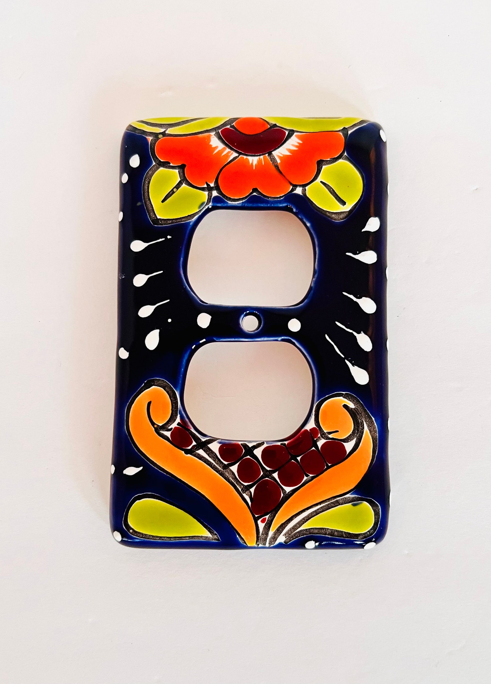 Talavera Mexican Light Outlet Covers - Etsy