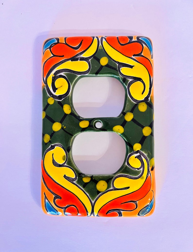 Talavera Mexican Light Outlet Covers | Etsy