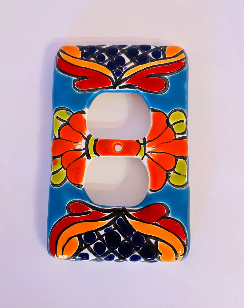 Talavera Mexican Light Outlet Covers - Etsy