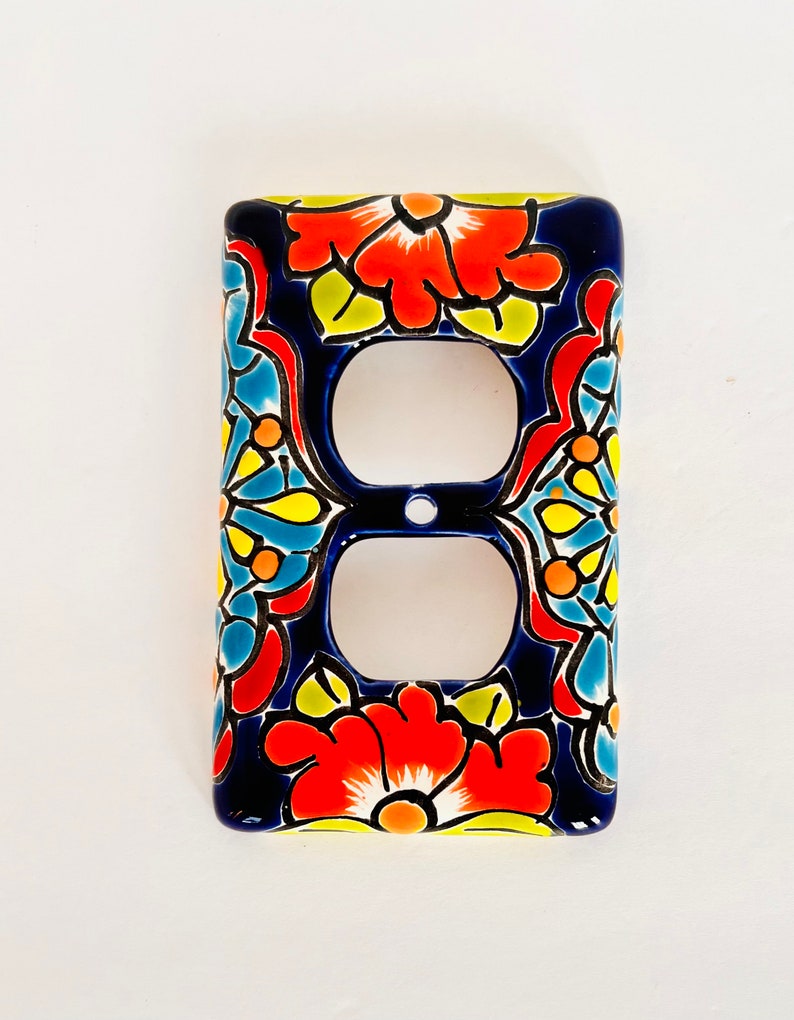 Talavera Mexican Light Outlet Covers - Etsy