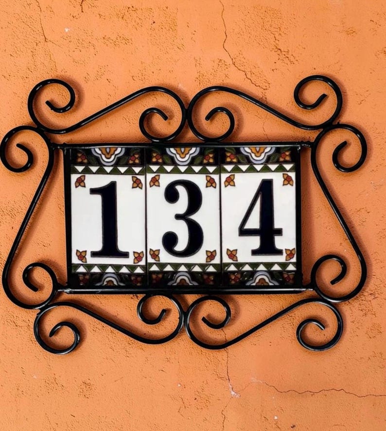 Talavera House Numbers – Mexican Tile Address Numbers – Colorful ...