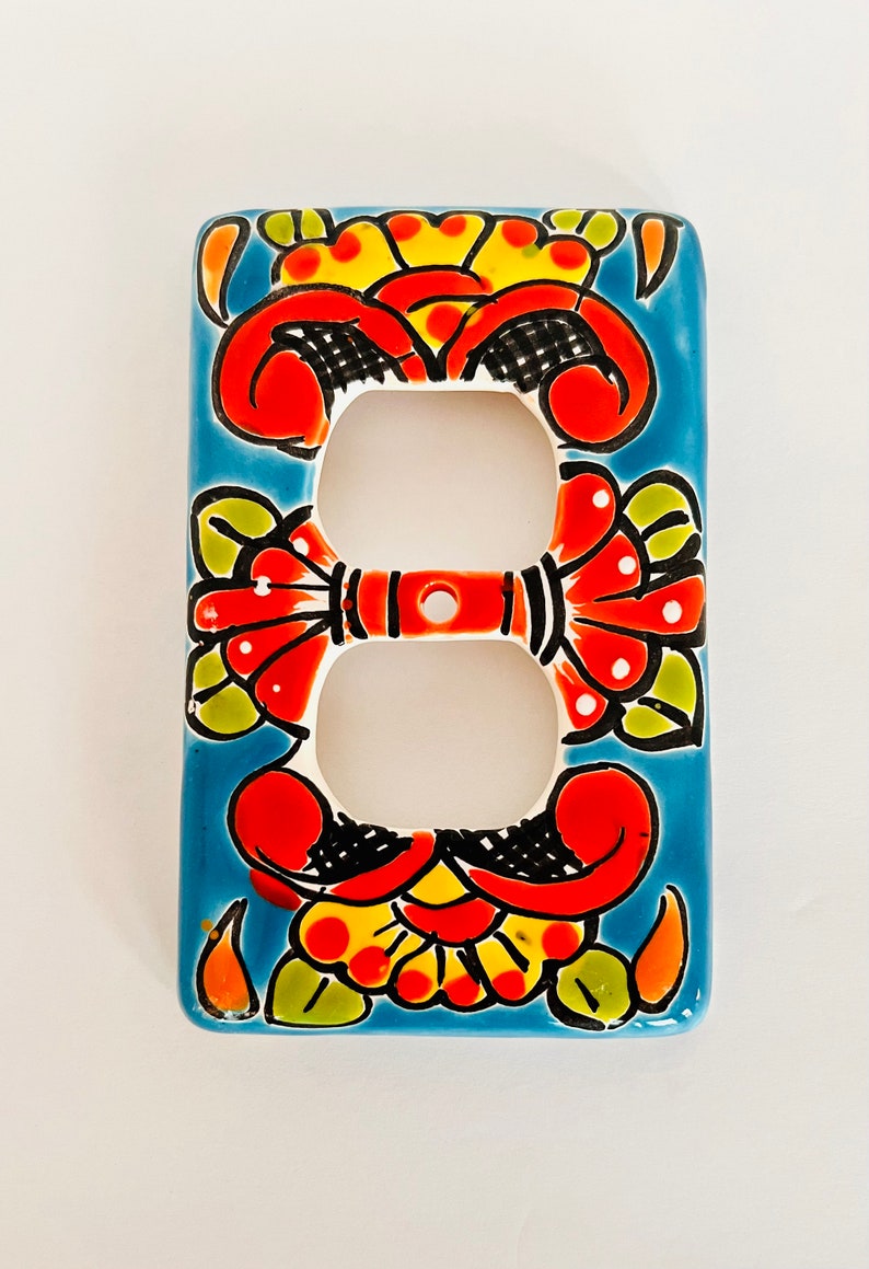 Talavera Mexican Light Outlet Covers - Etsy