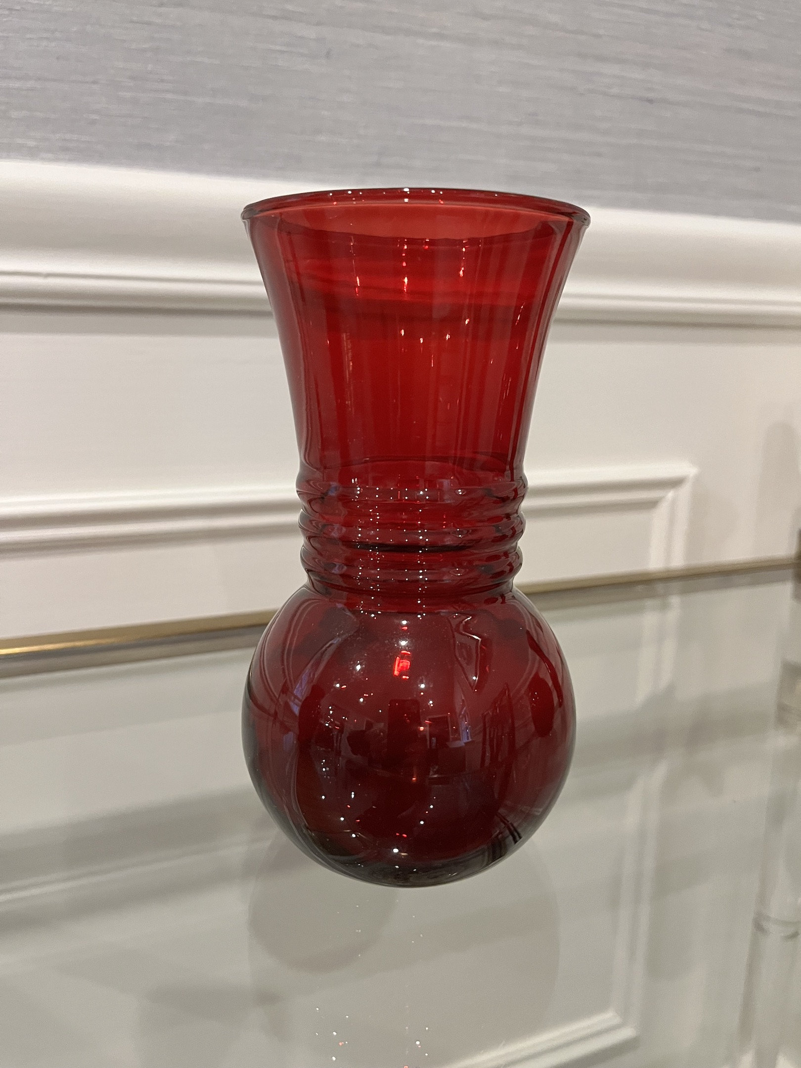 Vintage Ruby Red Vases - Etsy