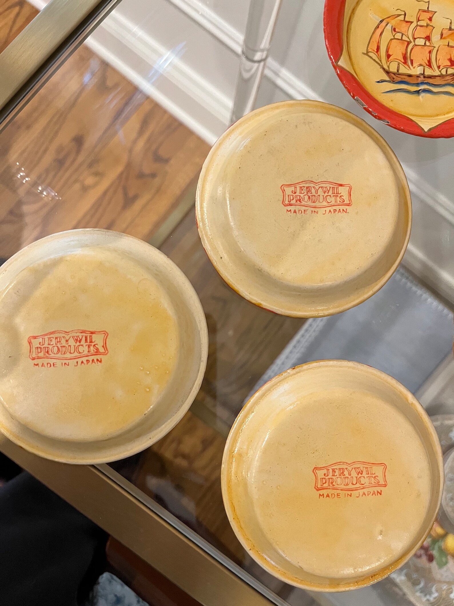 Vintage Sailing Ships Coaster Set in Round Box Jerywil Products - Etsy