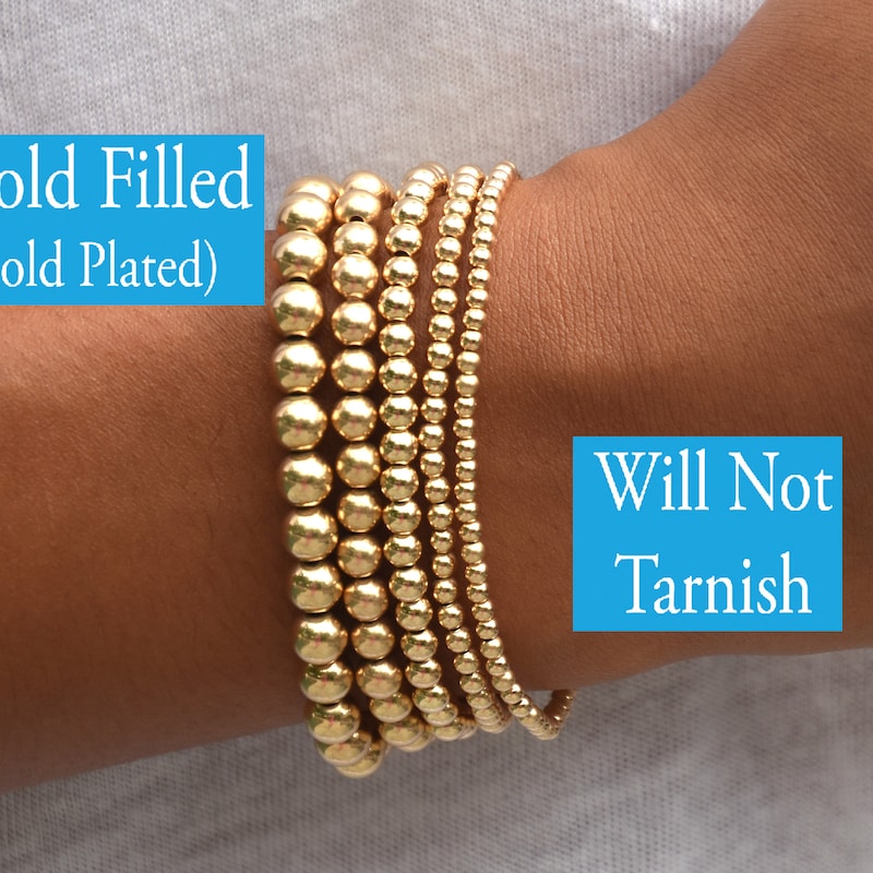 Gold Vermeil Style Beads - Etsy