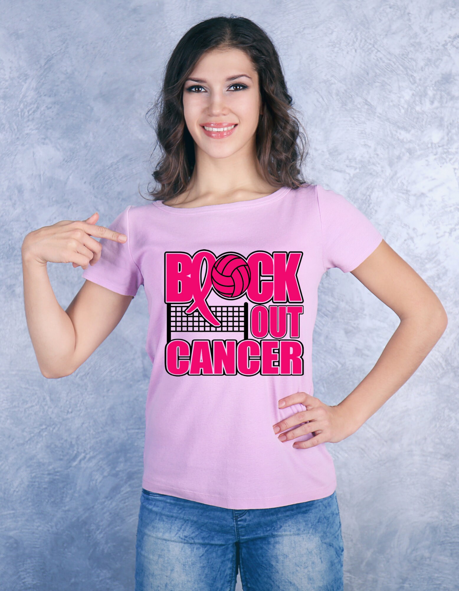 Block Out Cancer PNG, Volleyball, Digital Download - Etsy