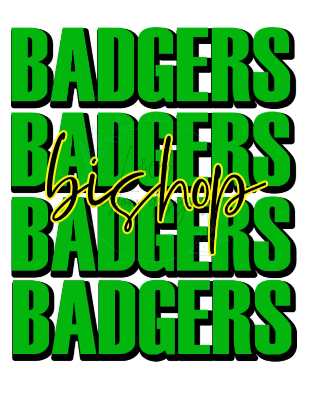 Bishop Badgers PNG, Sublimation Download - Etsy