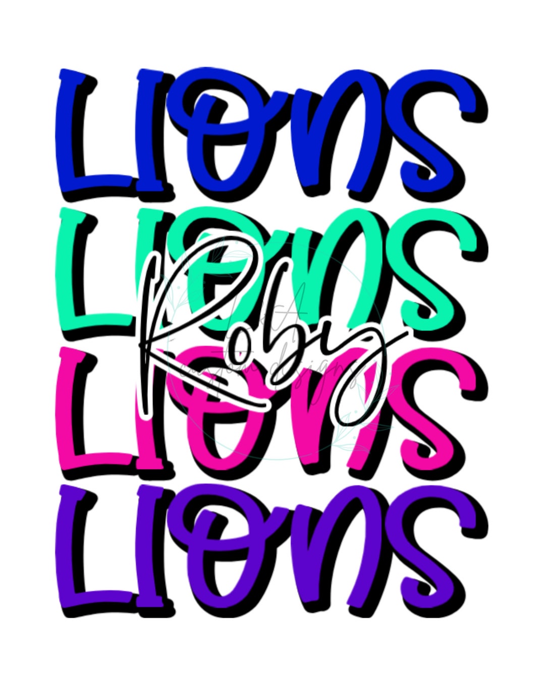 Roby Lions PNG, Sublimation Download - Etsy