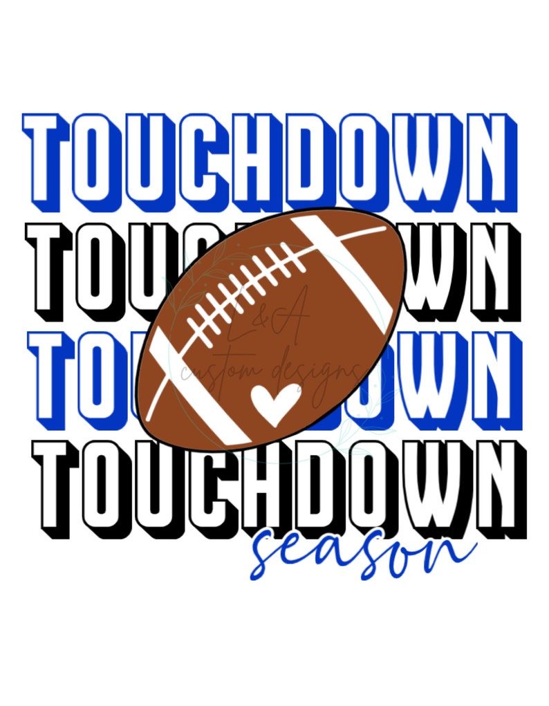 Touchdown Season PNG, Football, Sublimation Download - Etsy
