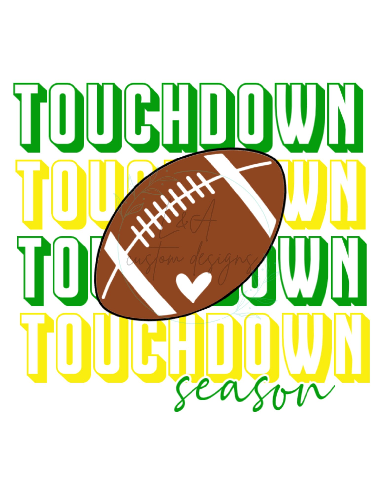 Touchdown Season PNG, Football, Sublimation Download - Etsy