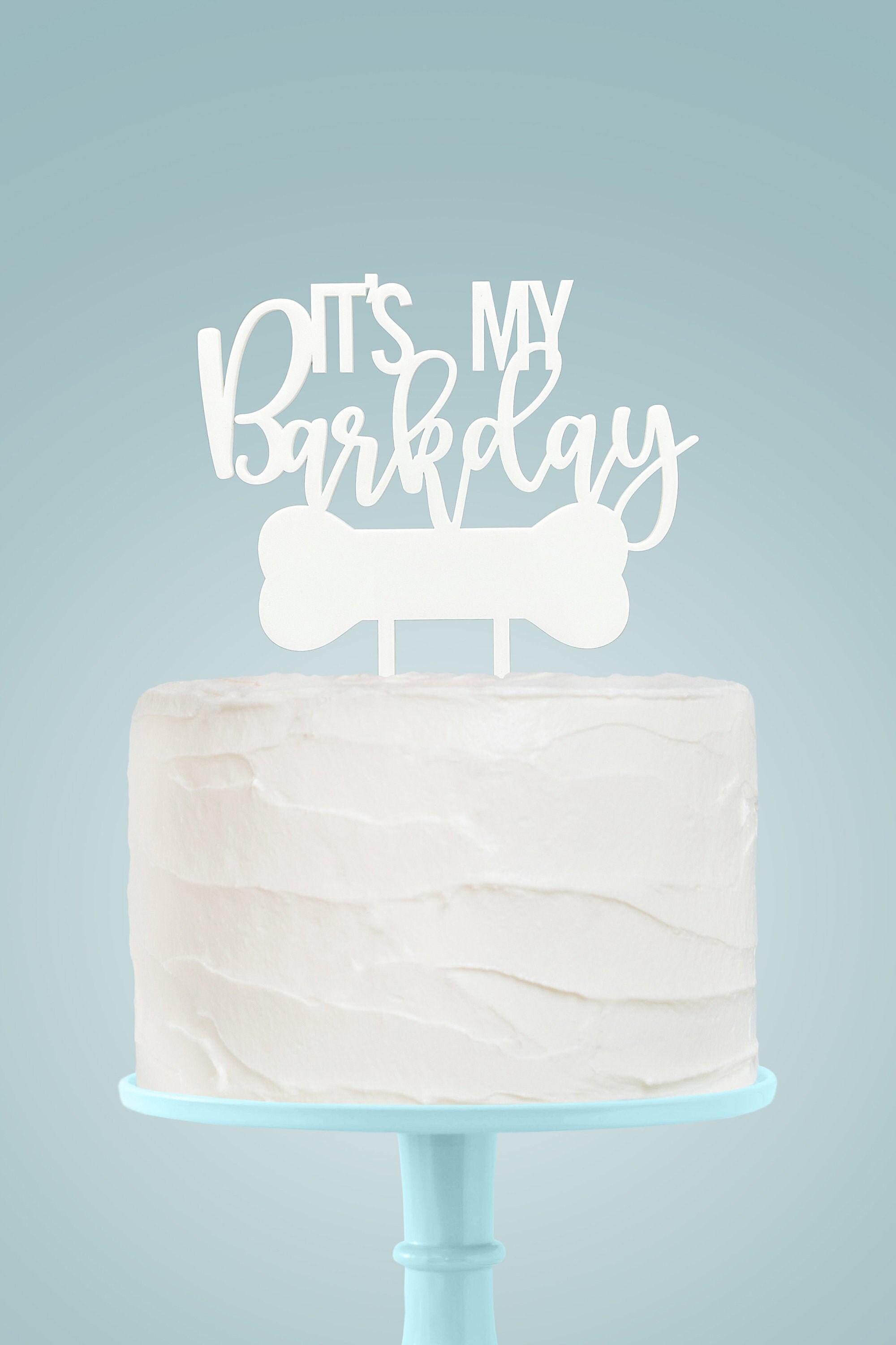 It's My Barkday Cake Topper Acrylic Cake Topper for Dog - Etsy