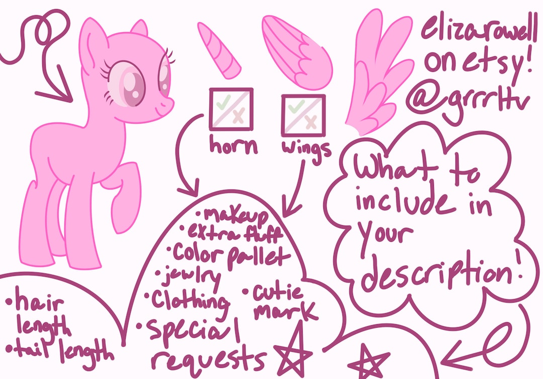 My Little Pony Custom OC - Ponysona - Etsy