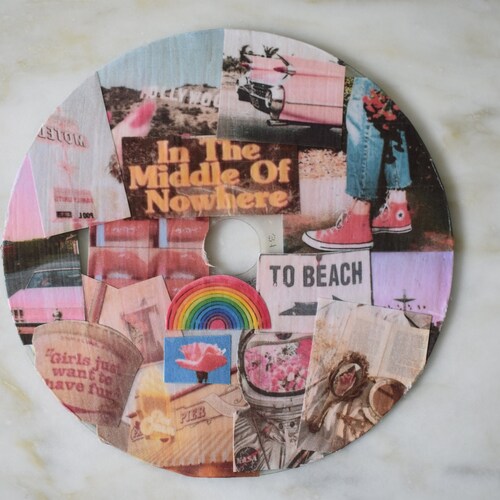 Custom Collage CD Rainbow Theme - Etsy