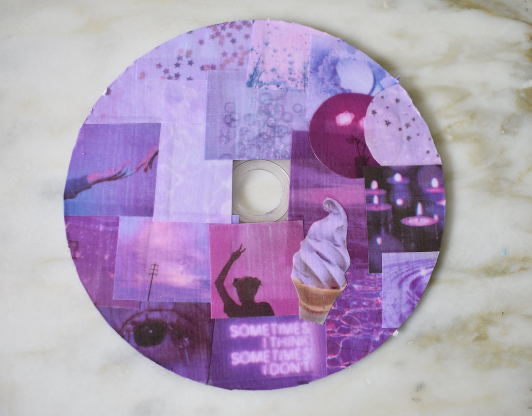 Custom Collage CD - Purple - Etsy