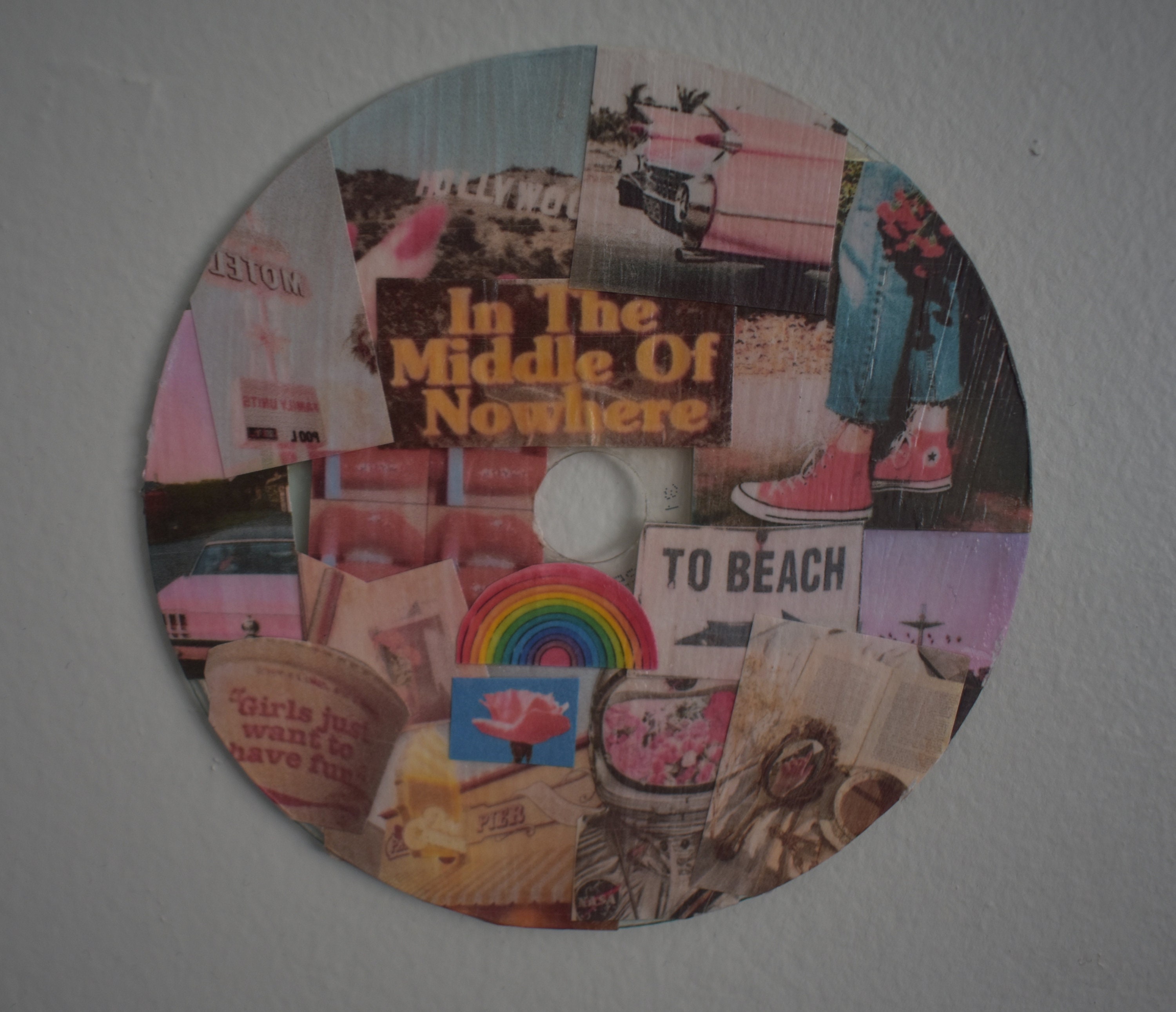 Custom Collage CD Rainbow Theme - Etsy
