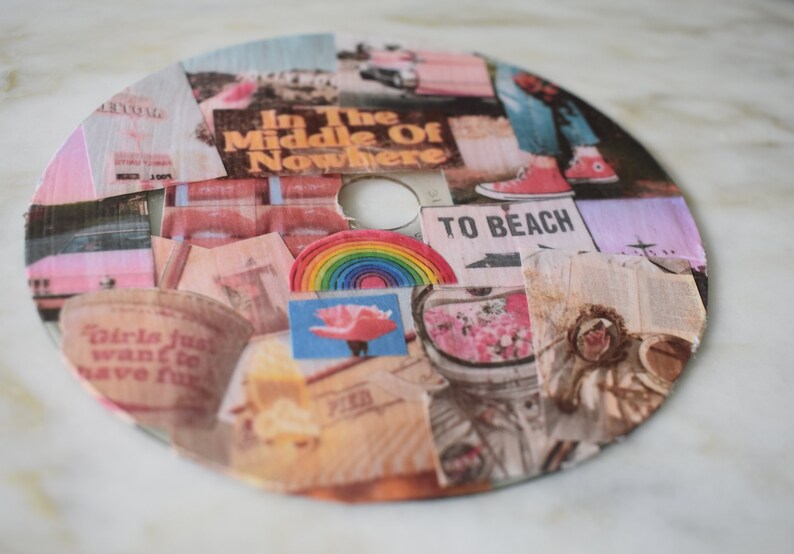 Custom Collage CD Rainbow Theme - Etsy